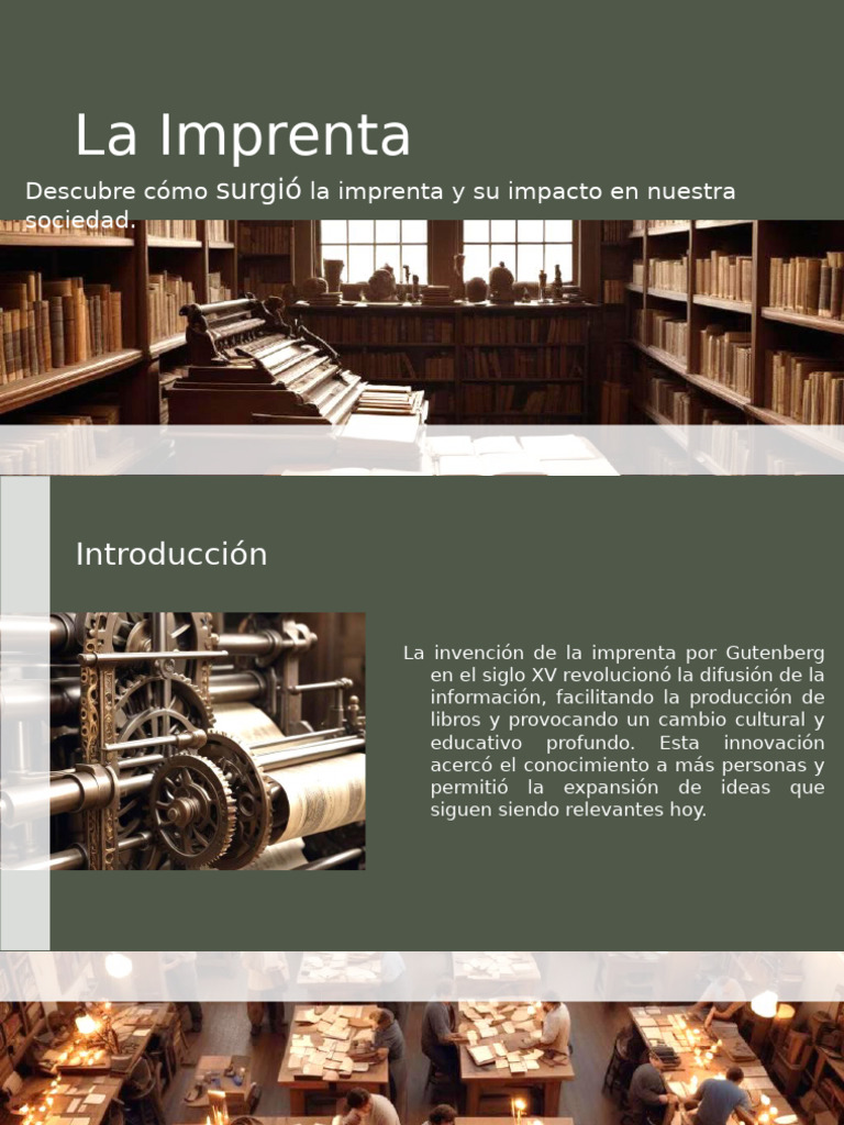 La Imprenta | PDF | Imprenta | Johannes Gutenberg