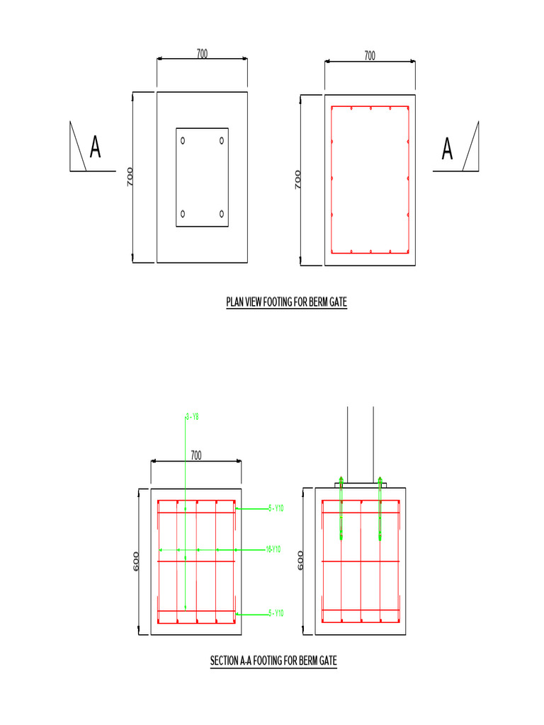 Gate Temporary New Footing | PDF