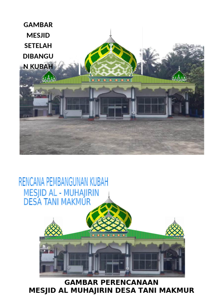 GAMBAR RENCANA PEMBANGUAN KUBAH MESJID | PDF