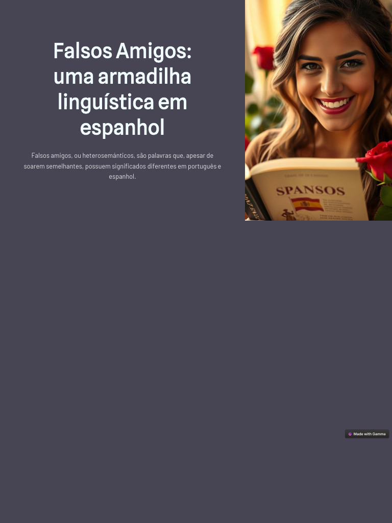 Espanhol - Teoria - Los Falsos Amigos | PDF | Comunicação | Comunicação ...
