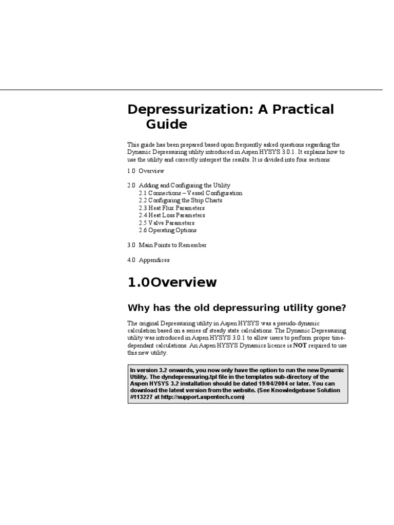 Dynamic Depressurization in Aspen HYSYS | PDF | Heat | Heat Transfer