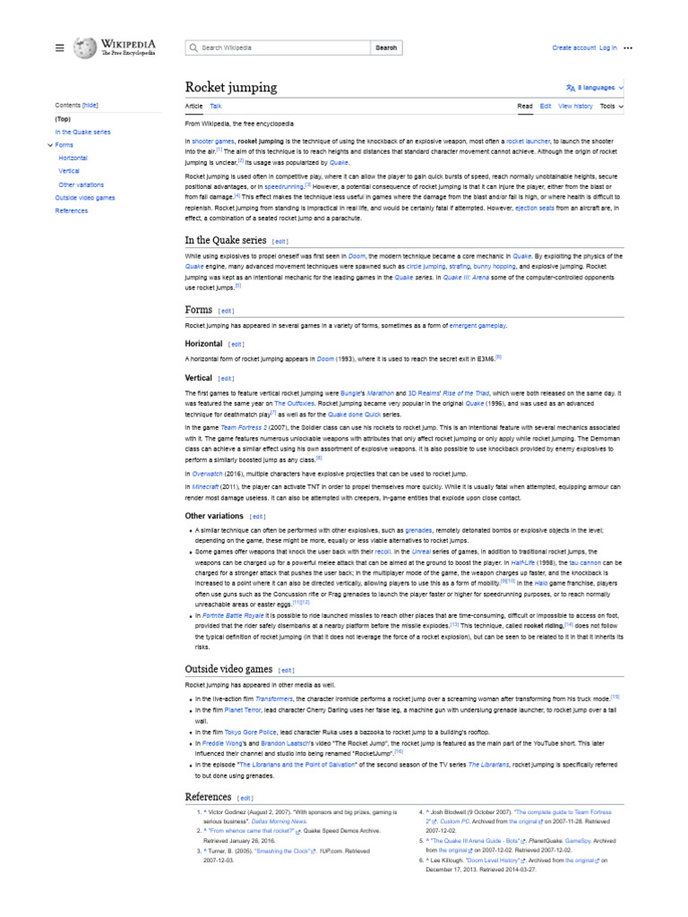 En Wikipedia Org Wiki Rocket - Jumping | PDF | Gaming