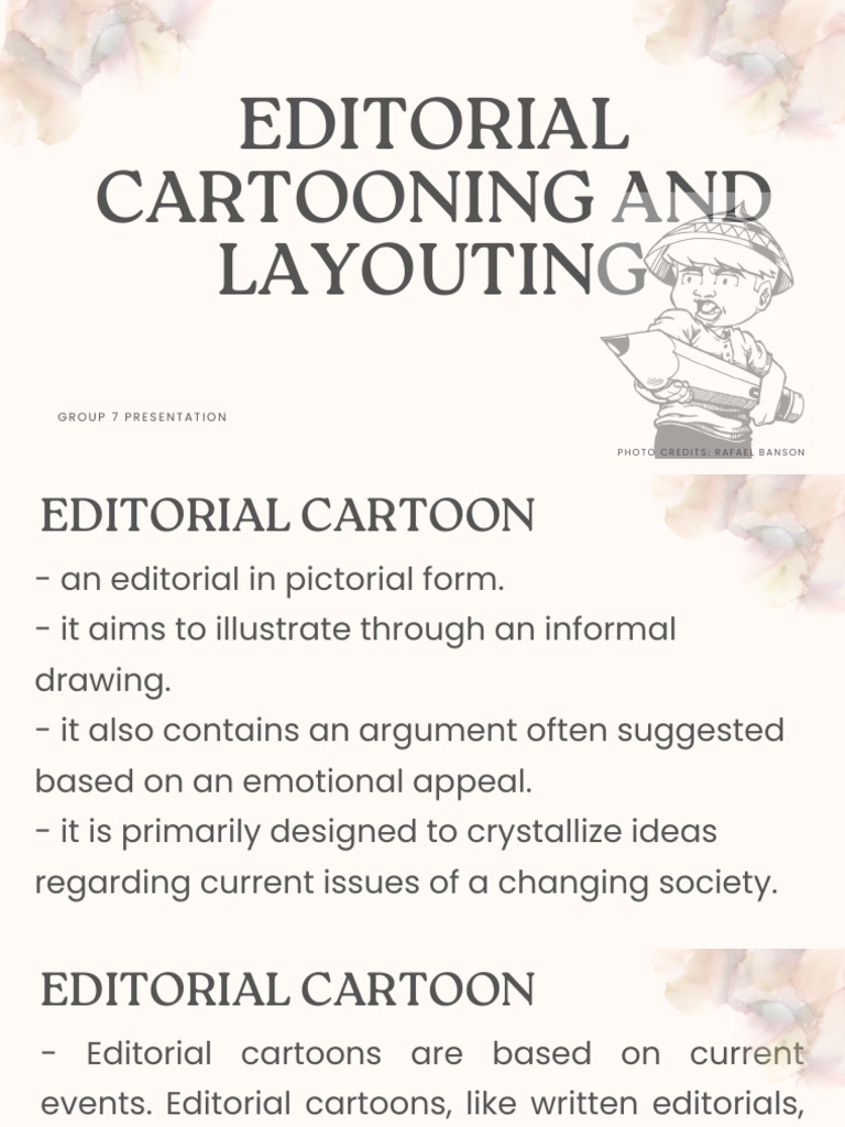 Editorial Cartooning and Layout Techniques | PDF | Page Layout | Cartoon