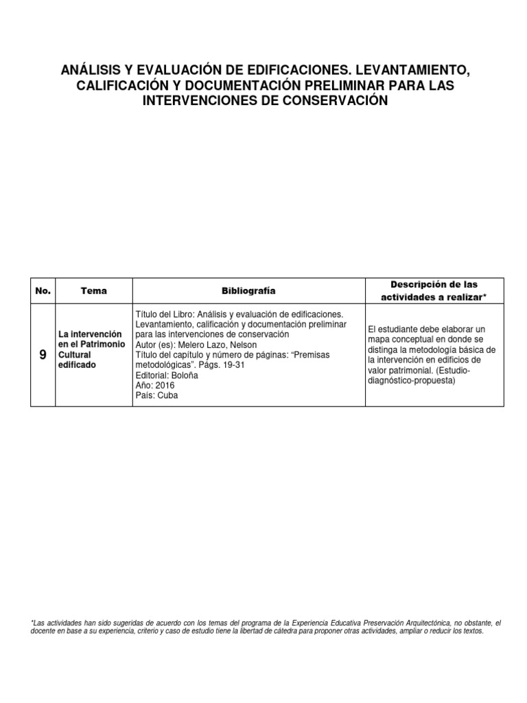 Analisis y Evaluacion de Edificaciones | PDF
