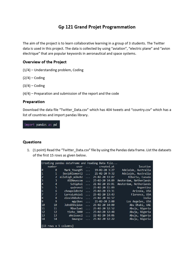 Grand Project Questions-EN | PDF | Comma Separated Values | Software Engineering