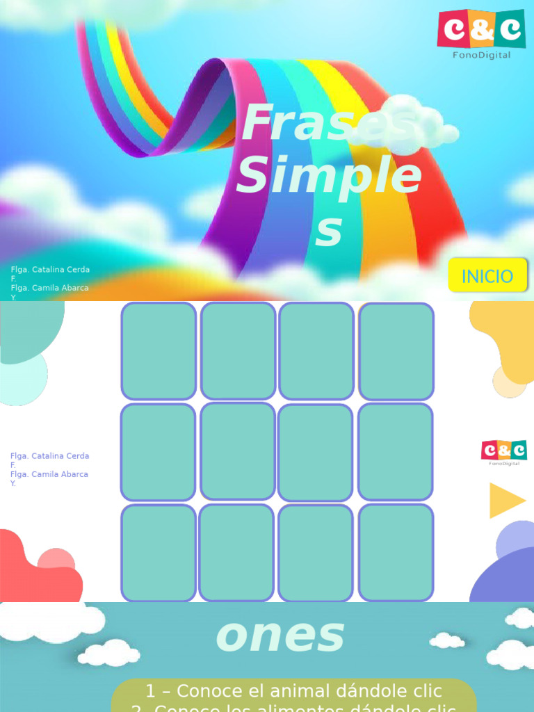 Frases Simples para Aprendizaje Interactivo | PDF