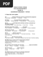 Tenses Practice Questions With Answer | PDF | Grammatical Tense | Verb