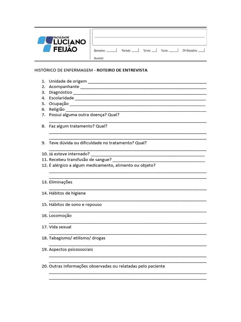 Roteiro de Entrevista | PDF