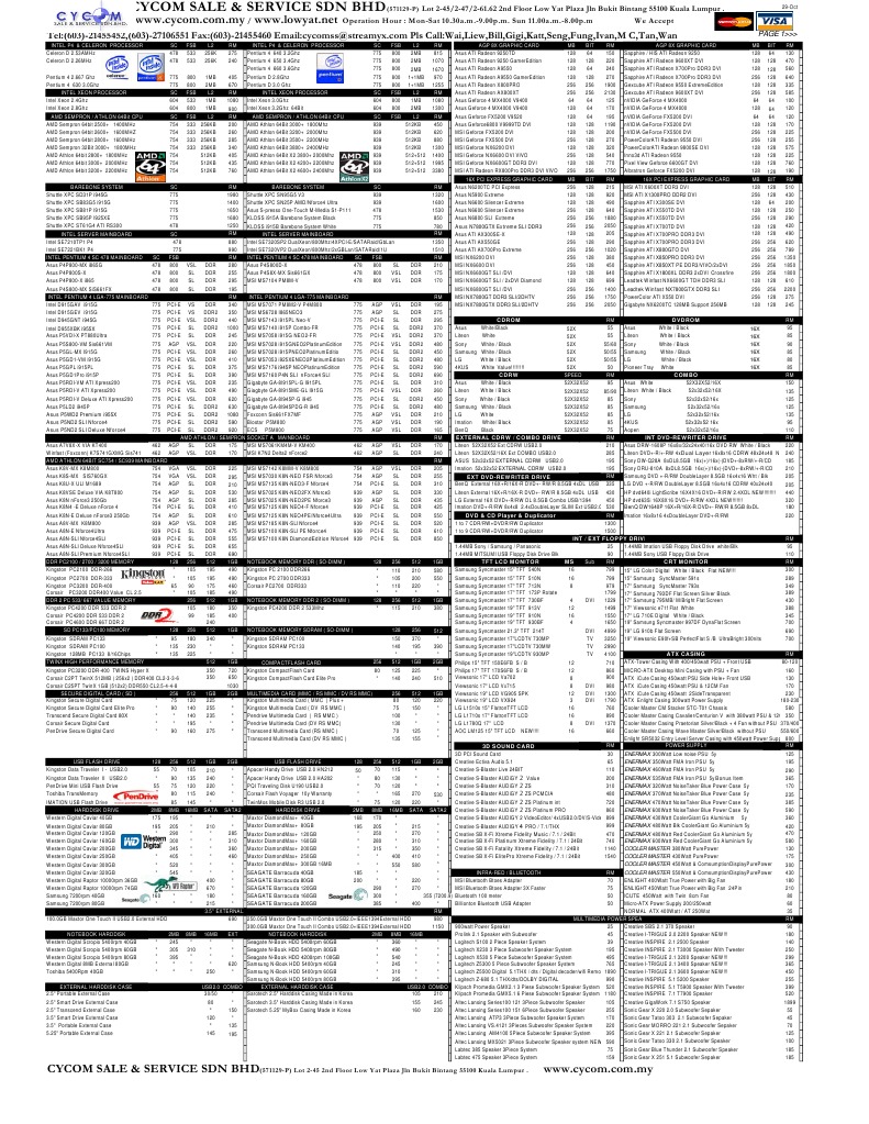 Cycom Data | PDF | Computers