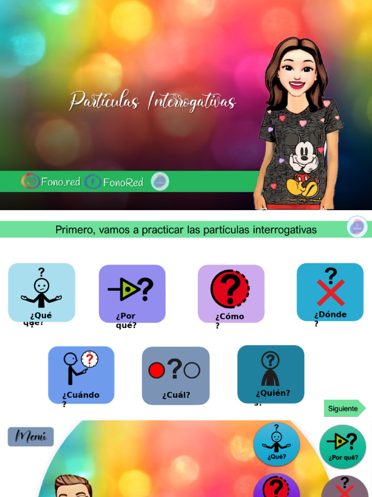 13 Particulas Interrogativas FONORED | PDF