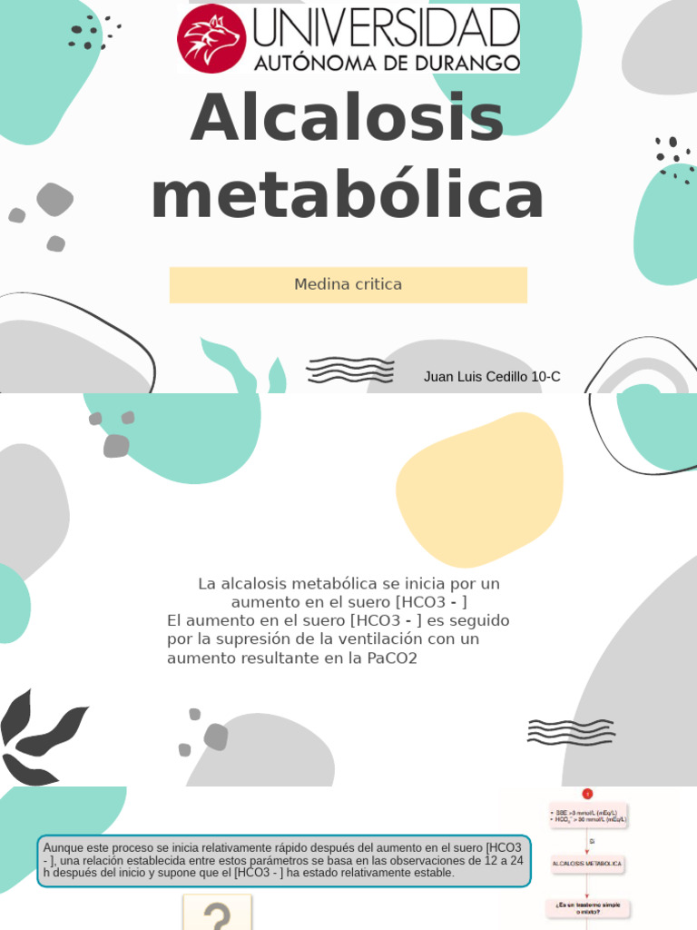 Causas y diagnóstico de alcalosis metabólica | PDF | Desordenes ...