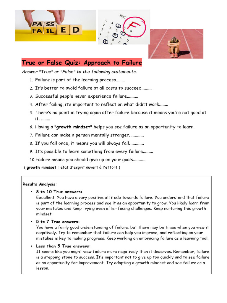 Approach To Failure QUIZ | PDF