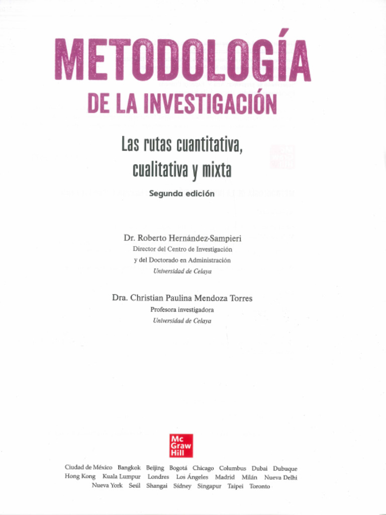 Libro 2023 Sampieri Metodologia de La Investigación | PDF