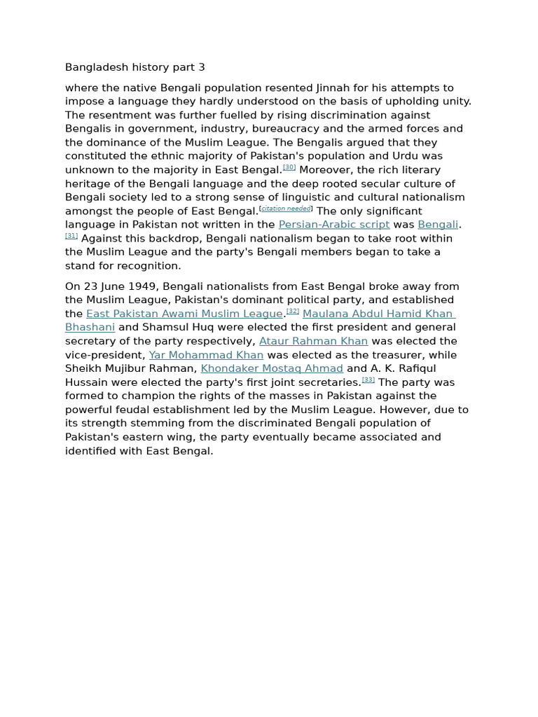 BD History Part 3 | PDF