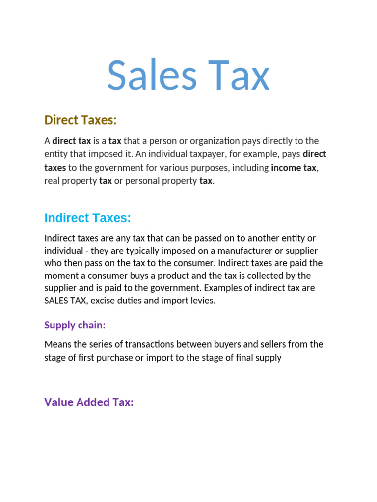 Sales Tax Trial | PDF