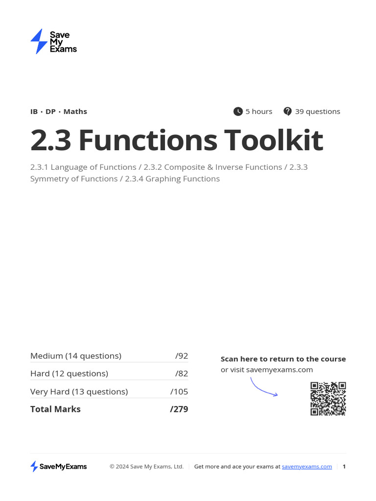 2 3 Functions Toolkit r1DK44tOz8 Hk6Cp | PDF | Function (Mathematics ...