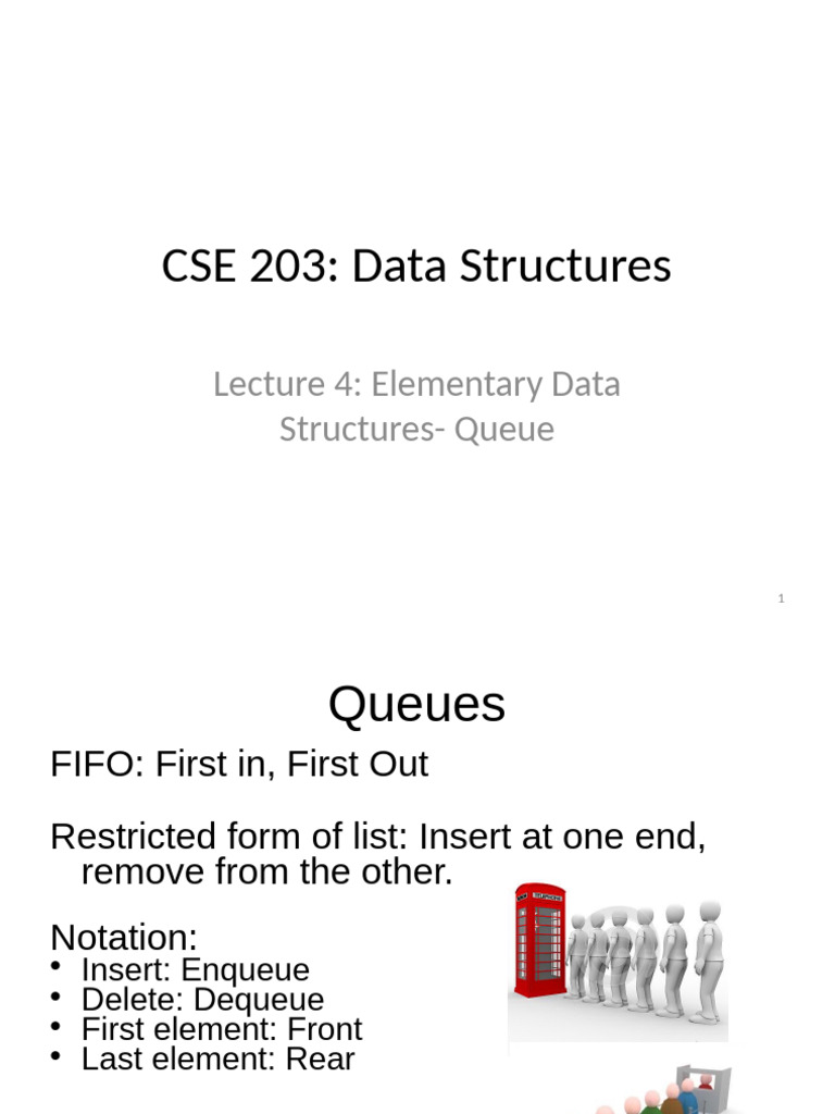 CSE 203-July2021-Queue-II | PDF | Queue (Abstract Data Type) | Formal Methods