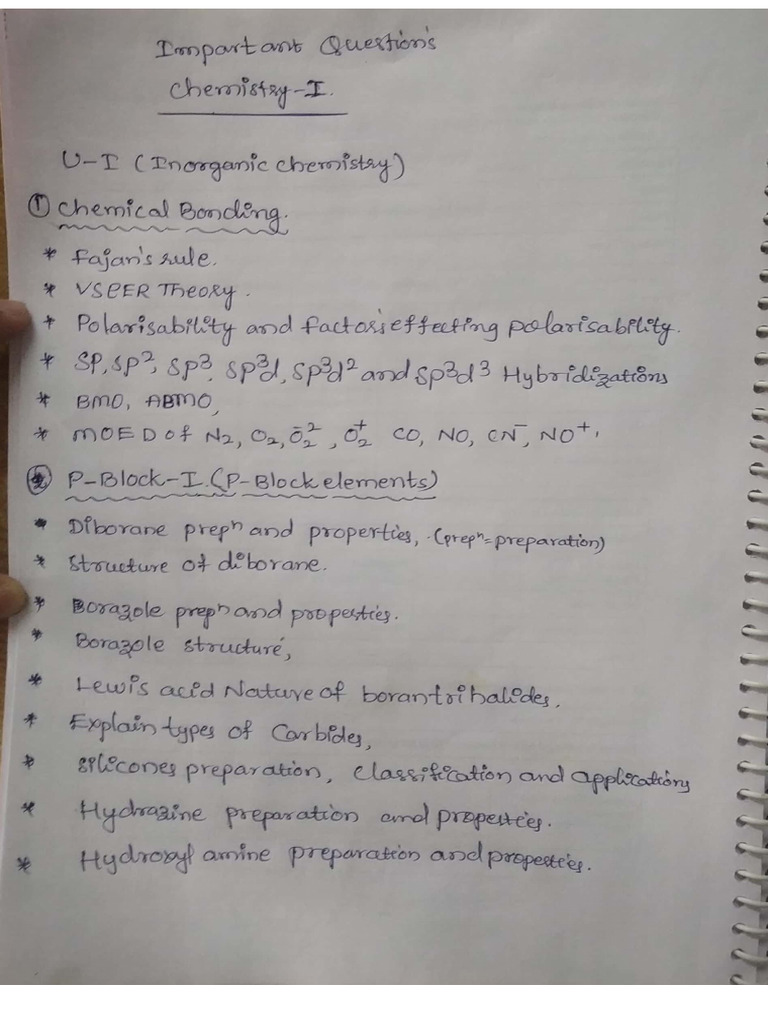 Chemistry 1st Semester | PDF