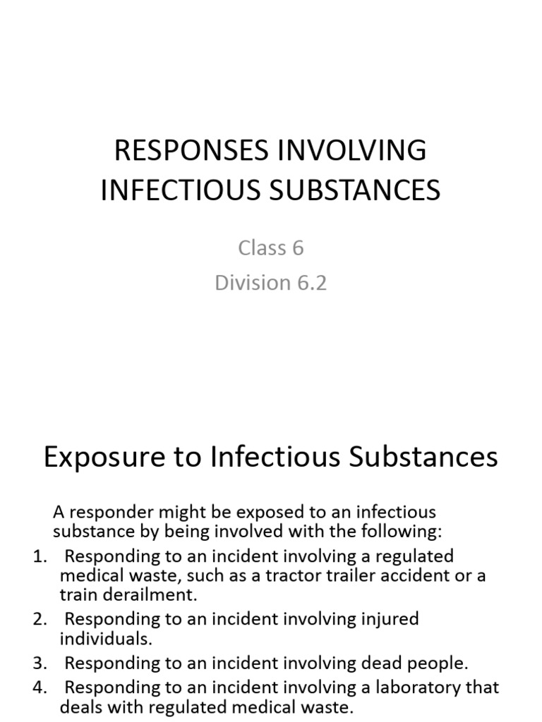Infectious Substance Response Guidelines | PDF | Infection | Drinking Water