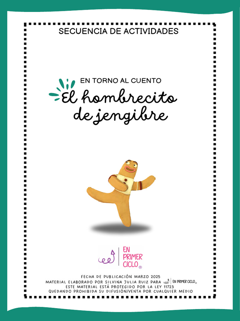 El Hombrecito de jengibre@ENPRIMERCICLO | PDF | Cuentos | Escritura