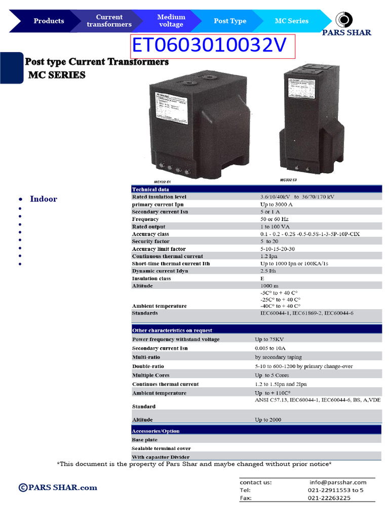 Understanding BCT in Current Transformers | PDF