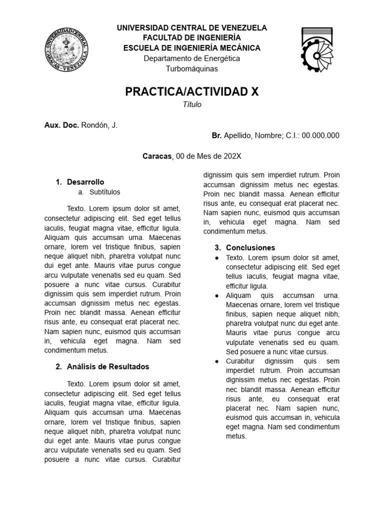 Esquema para Practicas 2-5 | PDF
