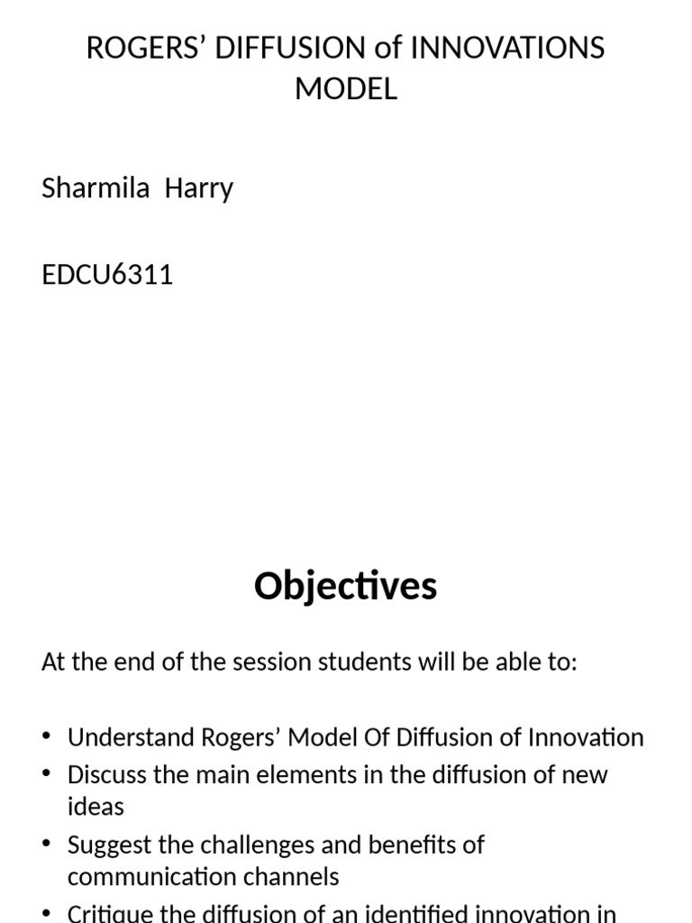 Rogers- Diffusion of Innovations (1) | PDF | Communication | Innovation