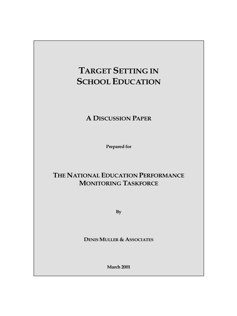 EduTargetSetting in SchoolEducation | PDF | Methodology | Literacy