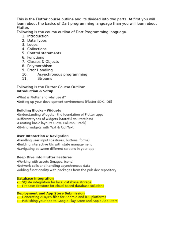 Course Outline Updated Pdf