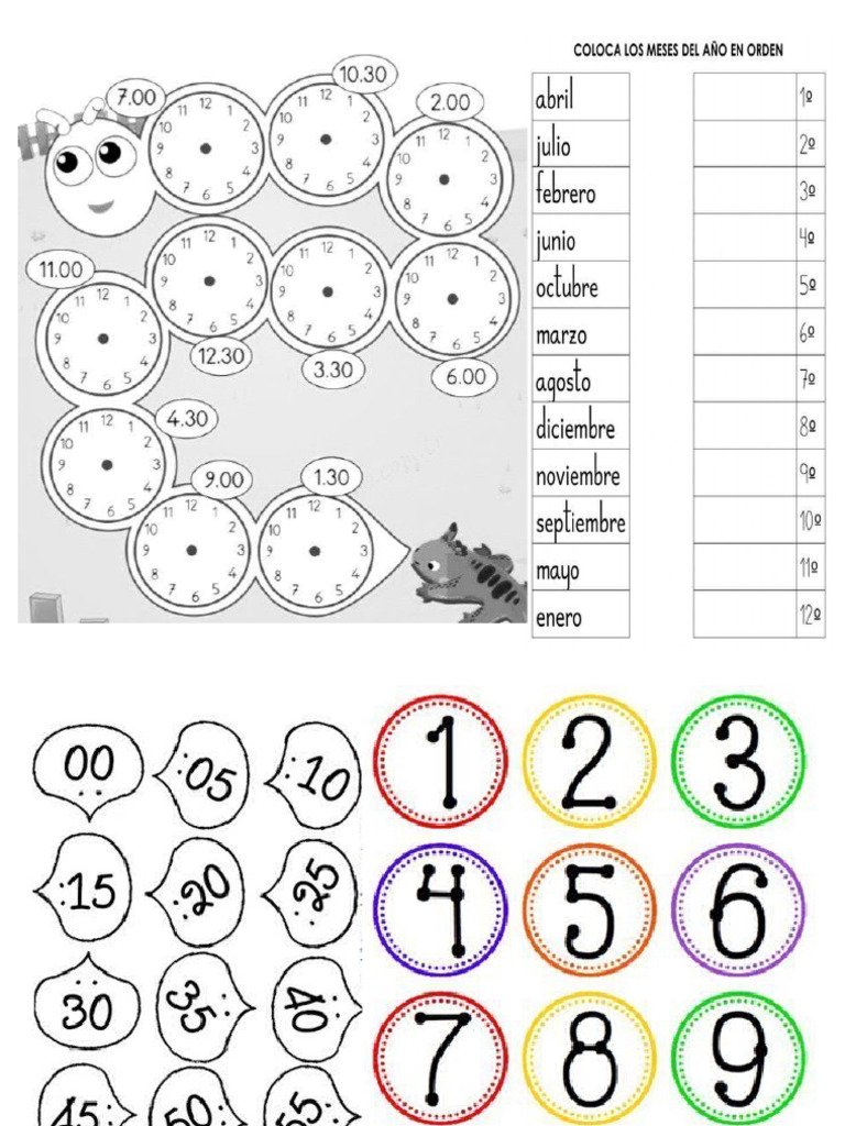 Actividades Del Reloj | PDF