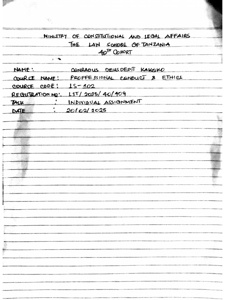 2 Individual Assignment - PC & E (Ls - 1 | PDF