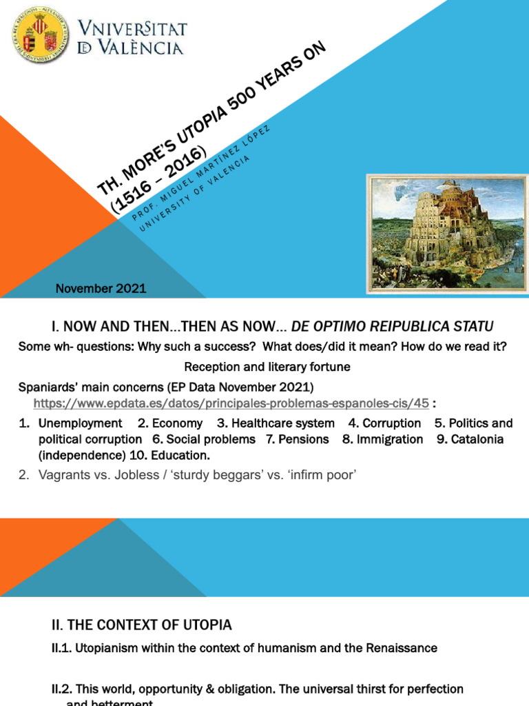 Mores The Best State of A Commonwealth and The New Island of Utopia ...