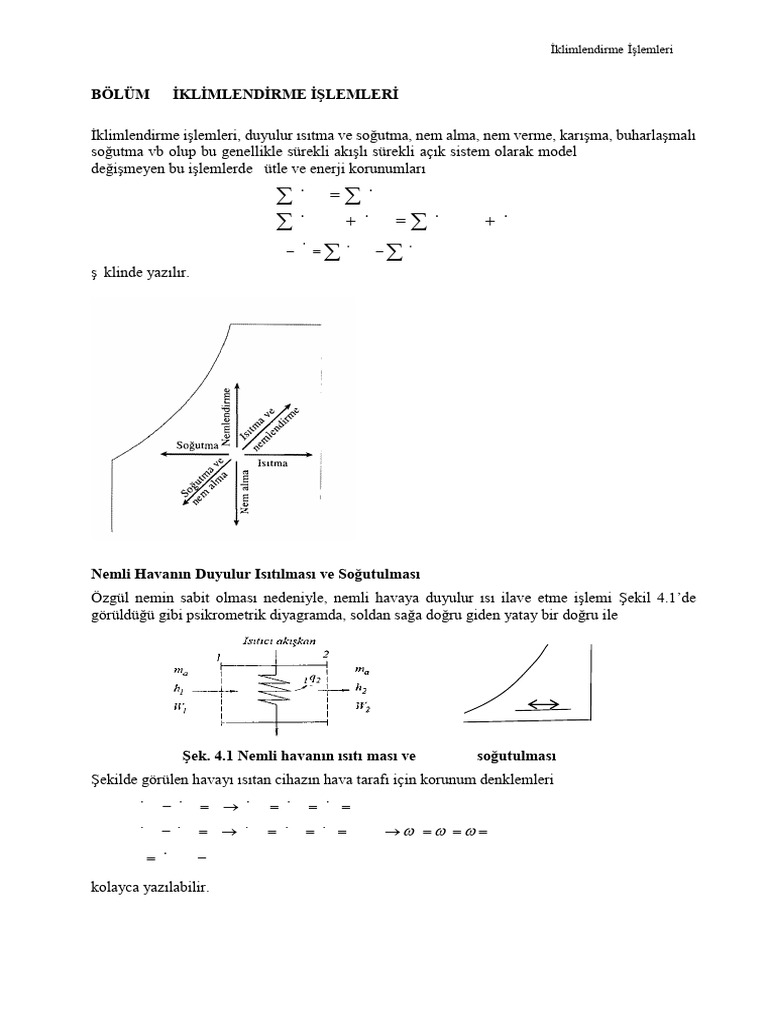 Bolum 4 Iklimlendirme Islemleri | PDF