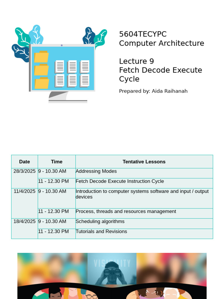 Lecture 9b - Fetch Decode Execute Cycle | PDF | Central Processing Unit | Integrated Circuit