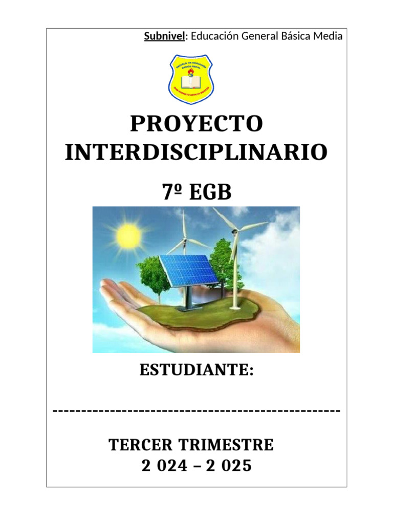 Proyecto Tercer Trimestre 7mo | PDF | Reciclaje | El plastico