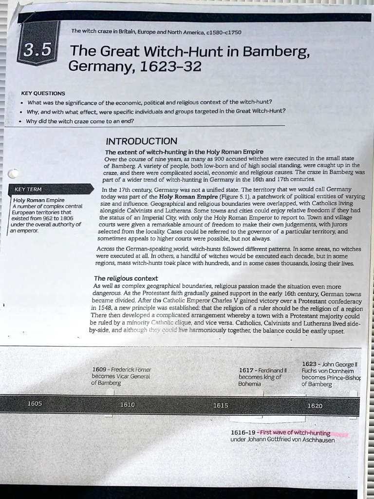 Bamberg Witch Trials: Causes and Impact | PDF