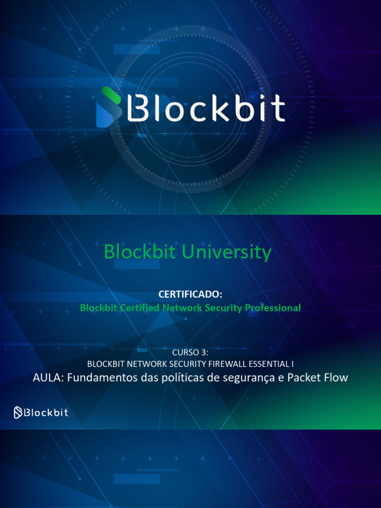 Fundamentos do Firewall Blockbit | PDF