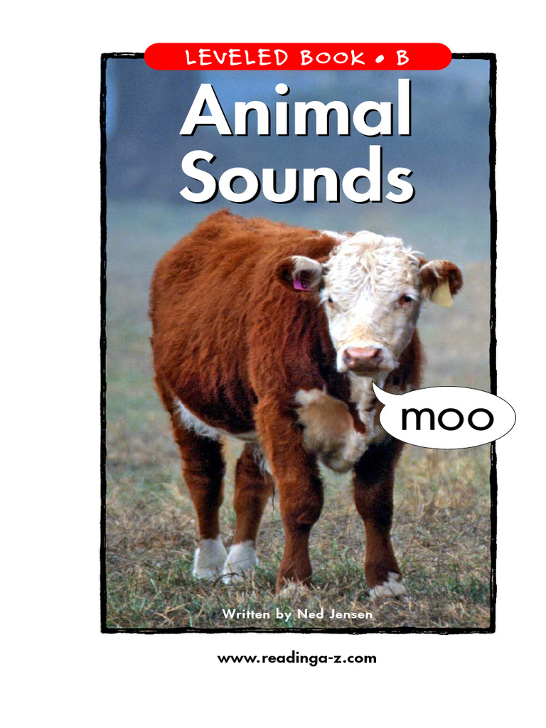 Animal Sounds Level B Book | PDF | Zoology