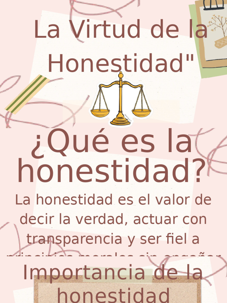 Presentación Honestidad 1 | PDF
