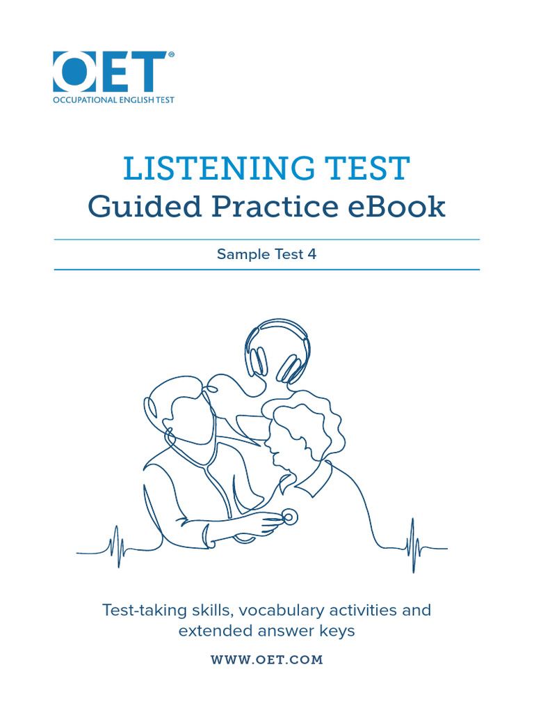 OET Ebook - Listening Test 4 With Audio Links PDF | PDF | Medical ...
