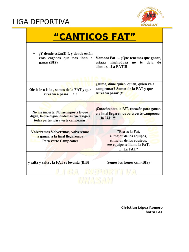 Barra Fat | PDF