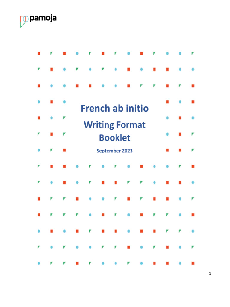 2023 FINAL FRENCH Ab Initio FORMAT BOOKLET | PDF | Grammatical ...