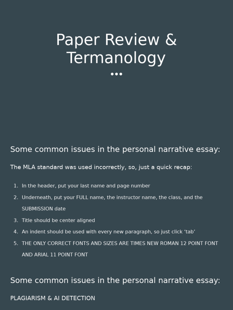Paper Review & Termanology | PDF