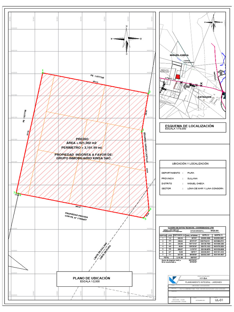 Plano de Ubicacion y Localizacion Rev01 PDF | PDF