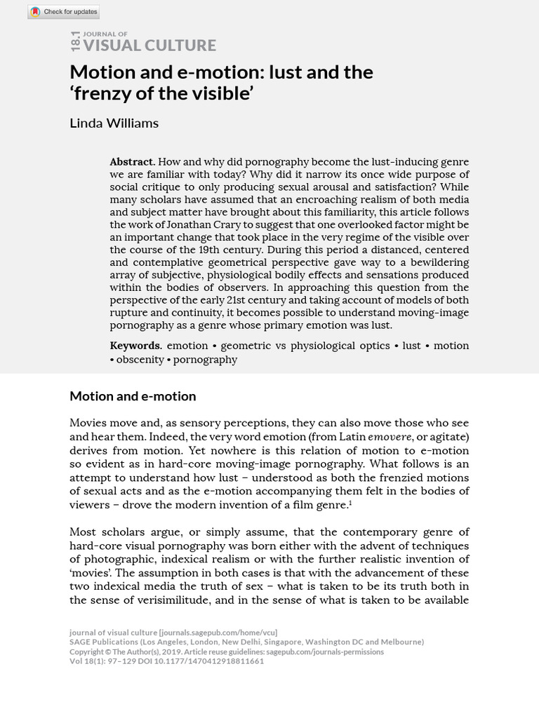 LUST AND FRENZY OF THE VISIBLE | PDF | Image | Animal Locomotion