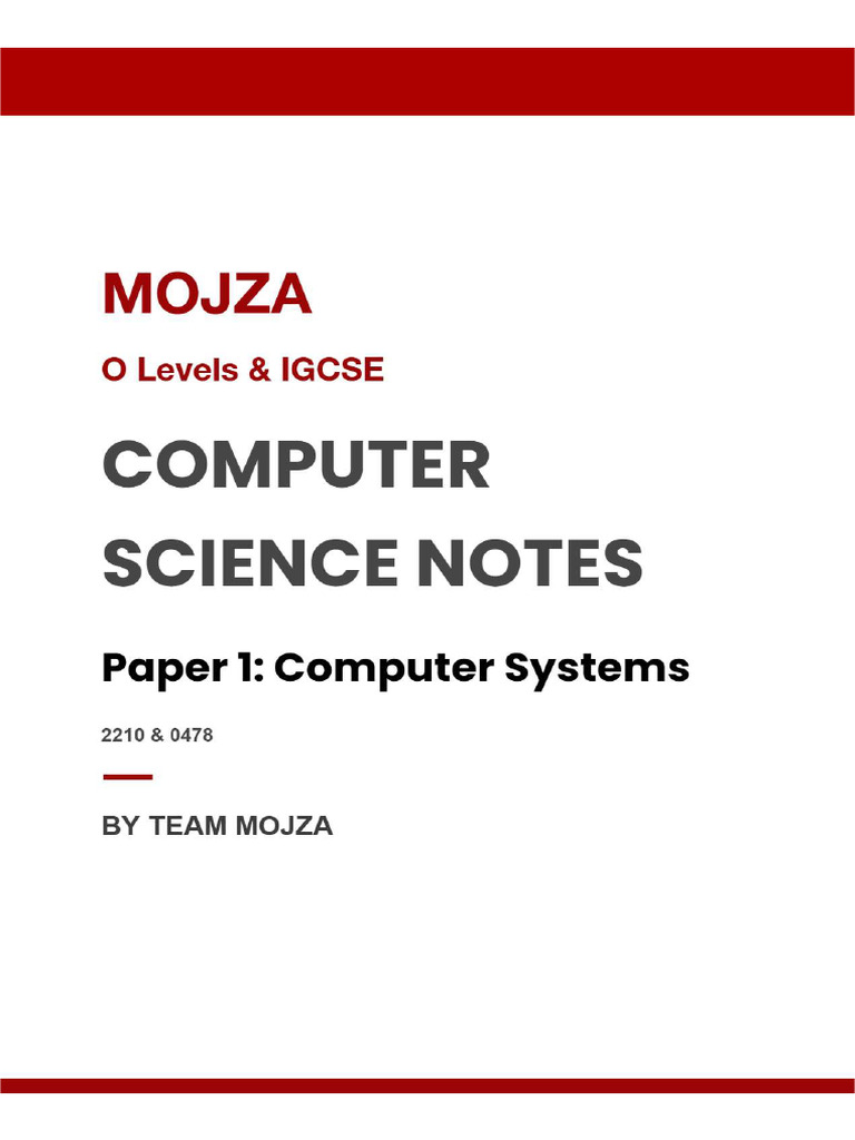 CS-P1 Notes | PDF