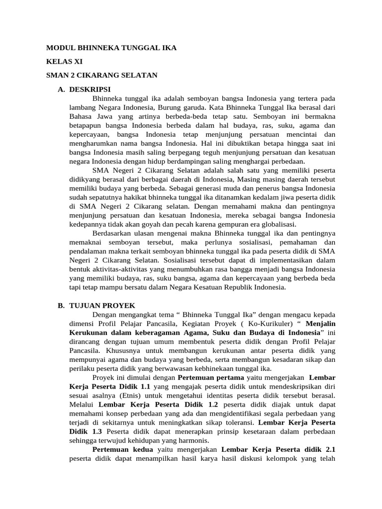 MODUL AJAR SBK | PDF