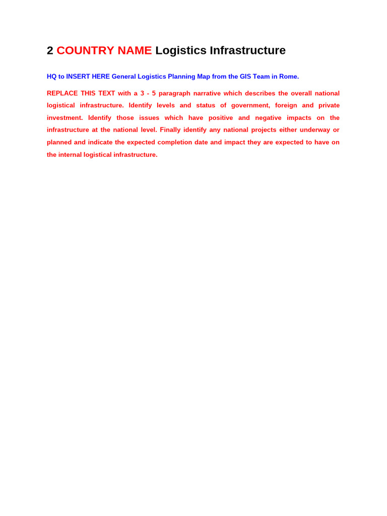 2 Logistics Infrastructure | PDF