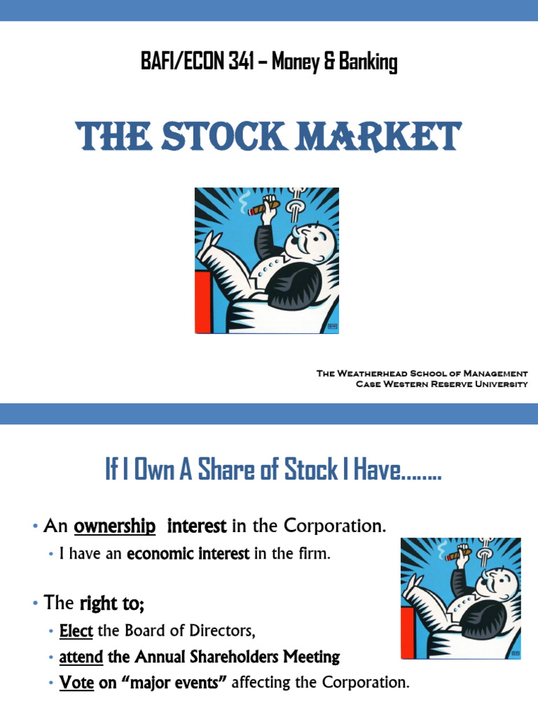 Understanding Stock Ownership and Markets | PDF | Exchange Traded Fund ...