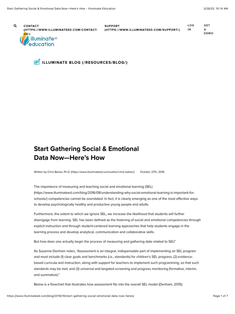 Start Gathering Social & Emotional Data Now-Here's How - Illuminate ...